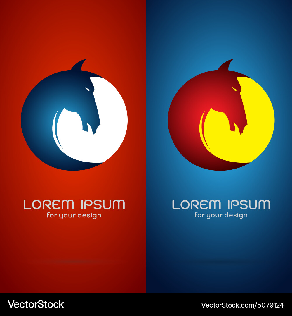 Horse Head Logo Royalty Free Vector Image - VectorStock