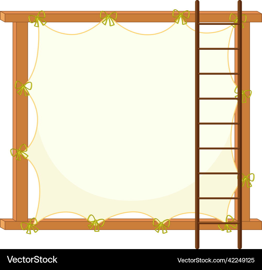 Board template with wooden frame Royalty Free Vector Image