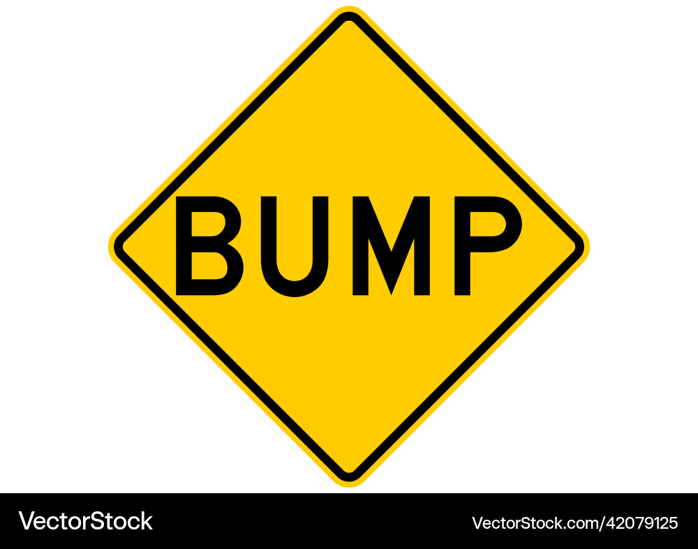 Bump Royalty Free Vector Image - VectorStock