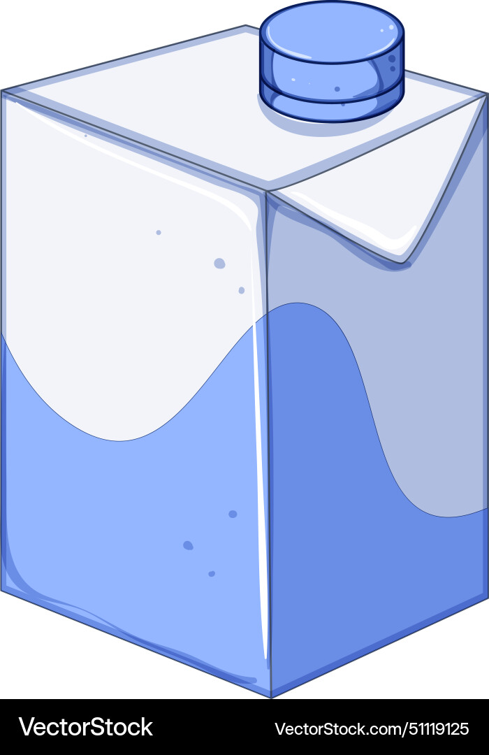 Carton milk box cartoon Royalty Free Vector Image