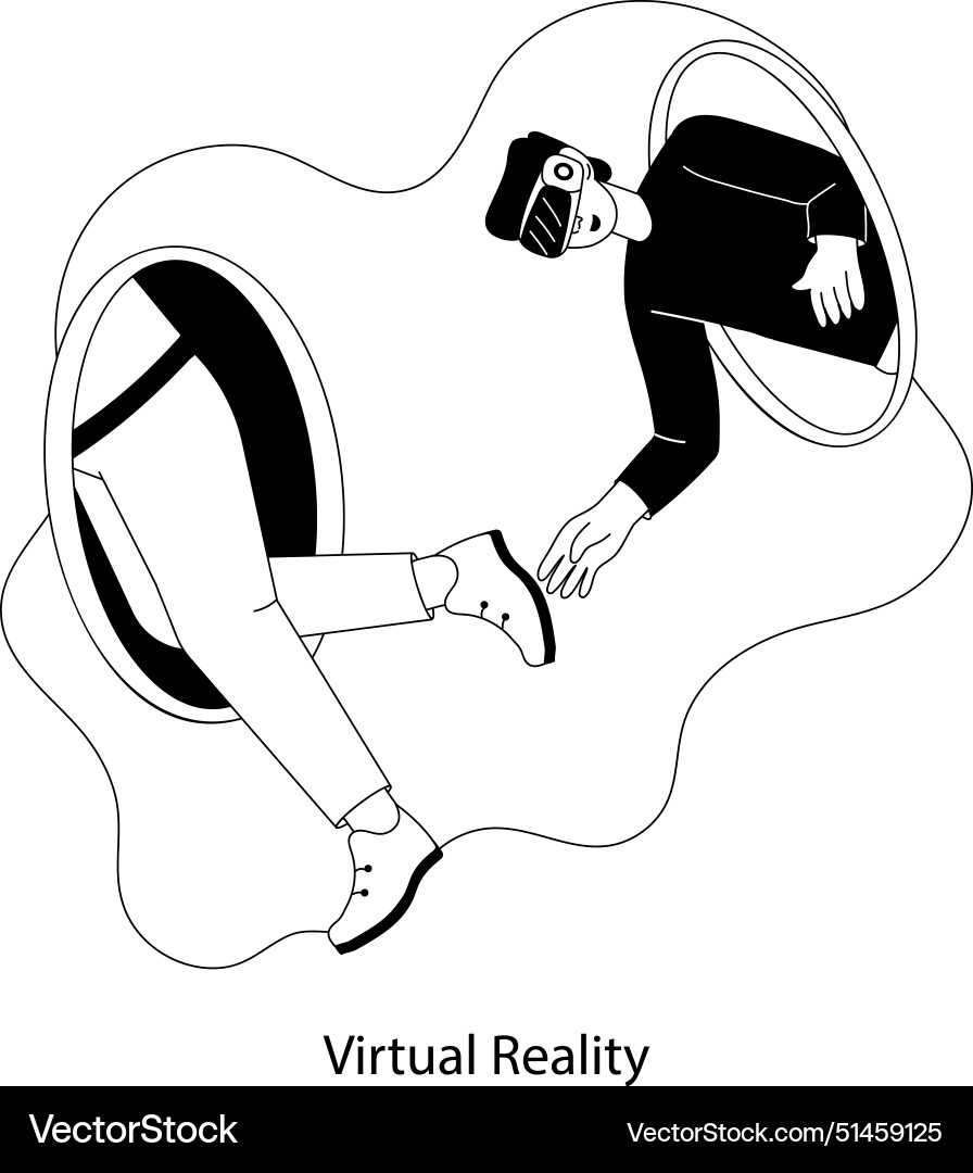 Virtual reality Royalty Free Vector Image - VectorStock