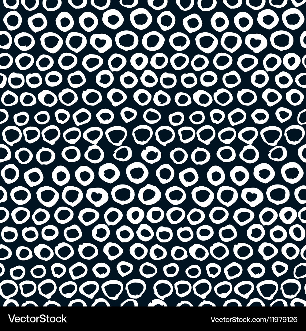 Artistic Black and White Dots Pattern Royalty Free Vector