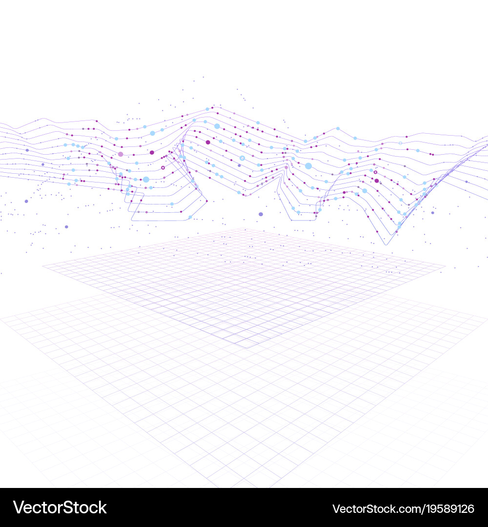 Big data stream futuristic infographic Royalty Free Vector