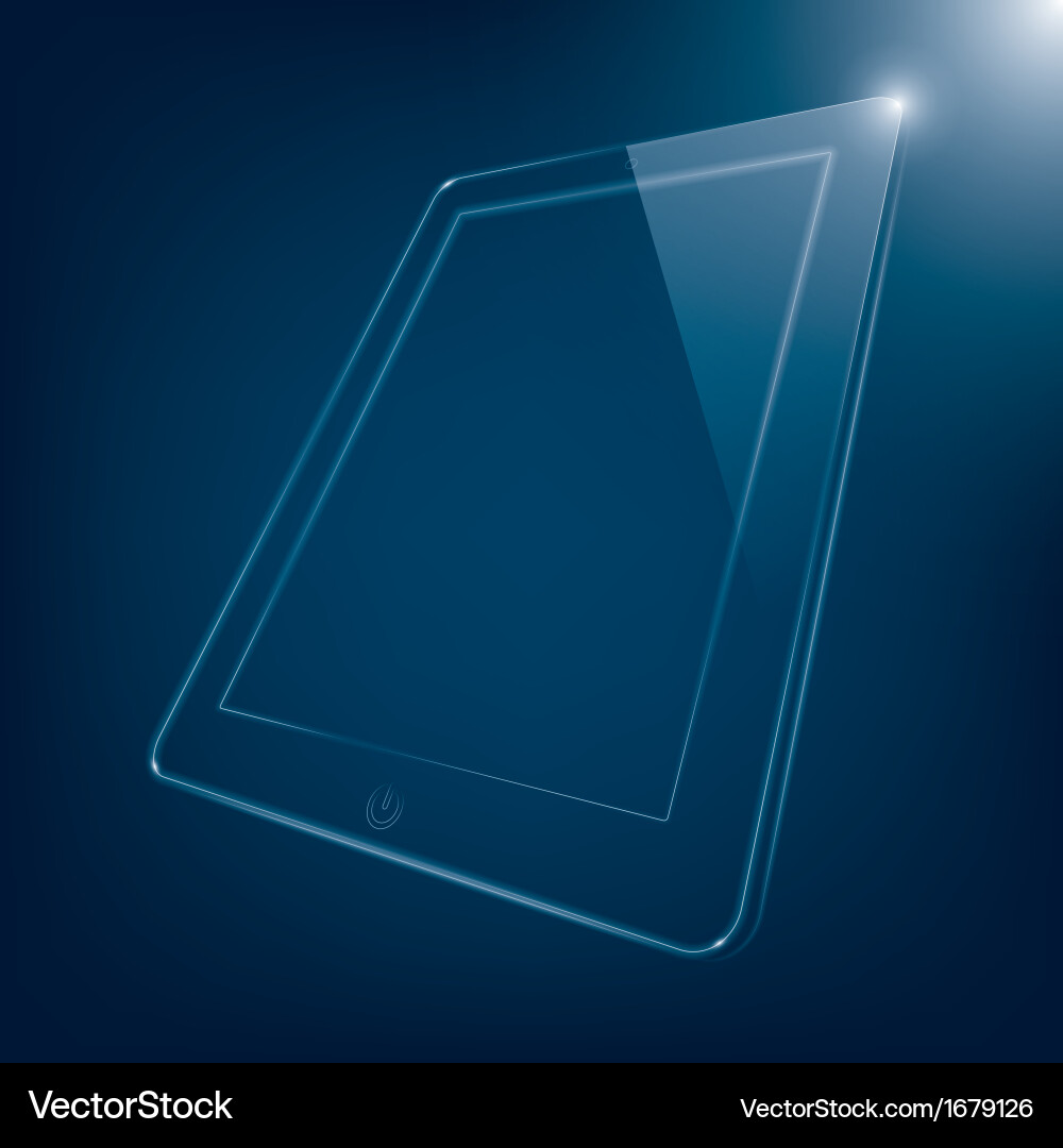 Computer tablet Royalty Free Vector Image - VectorStock