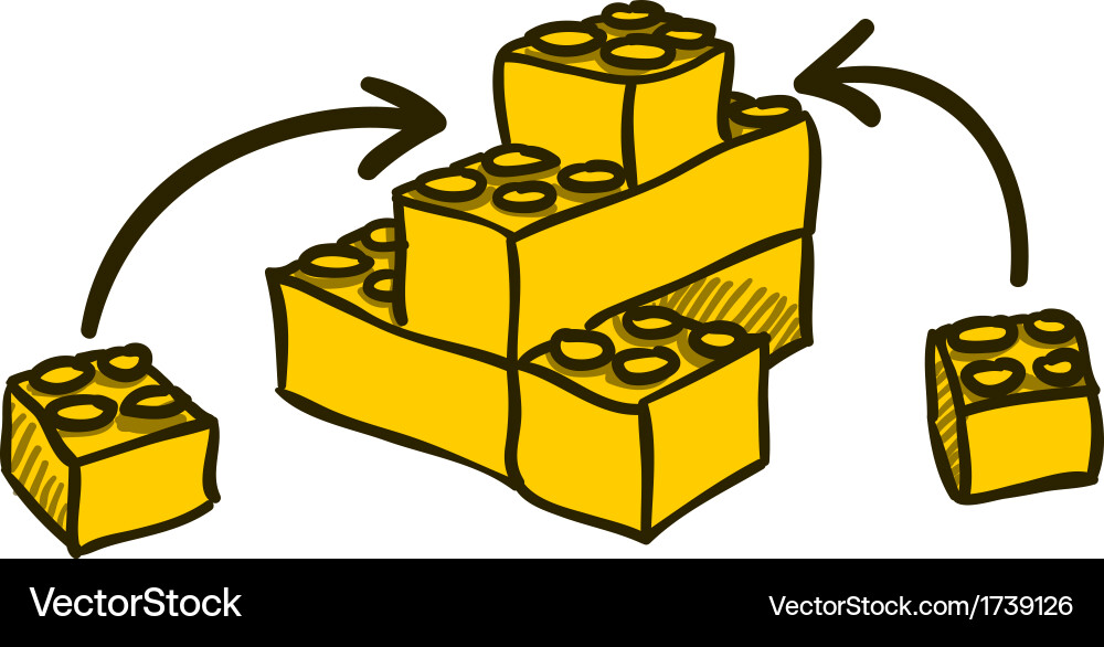 Construction blocks Royalty Free Vector Image - VectorStock