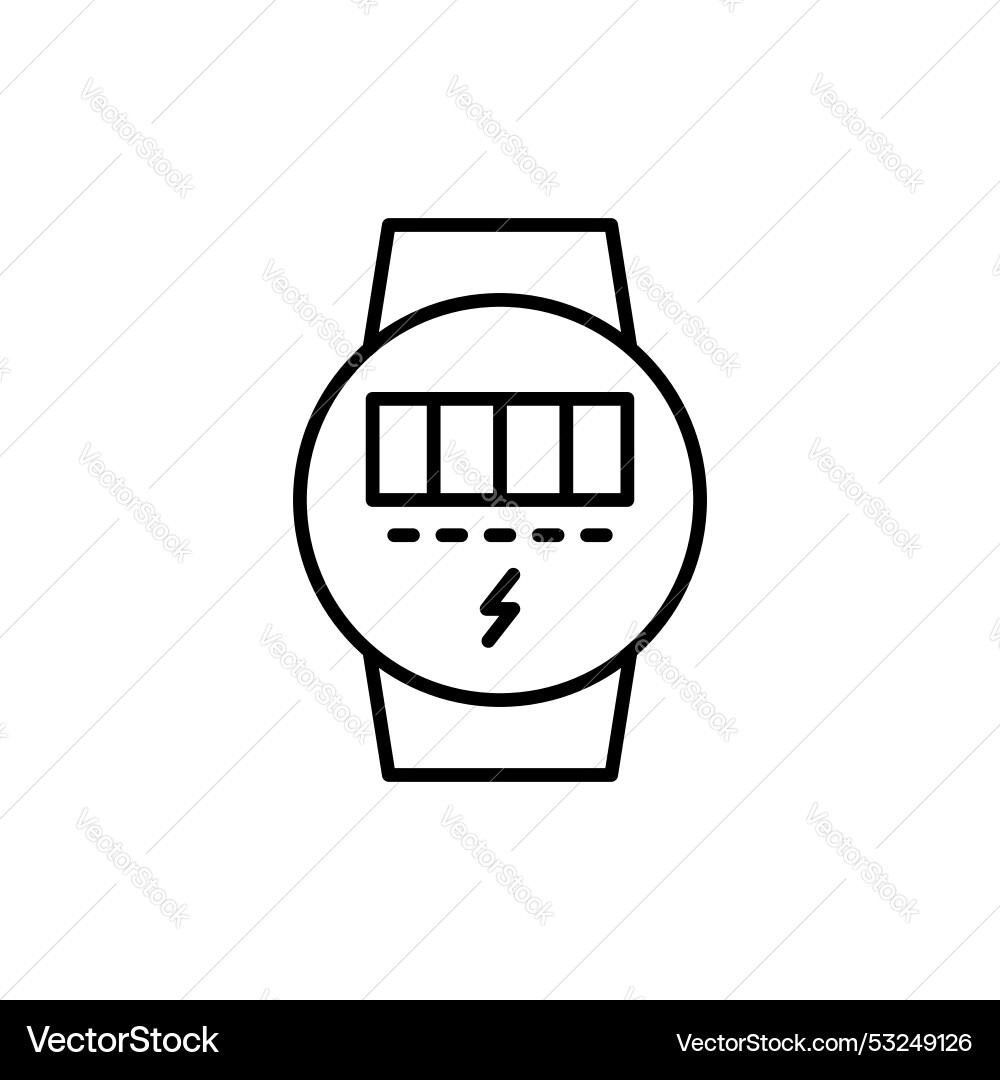 Electric meter icon set utility energy counter Vector Image