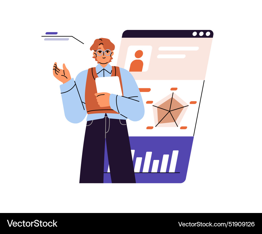 Human resource hiring hr concept candidate Vector Image