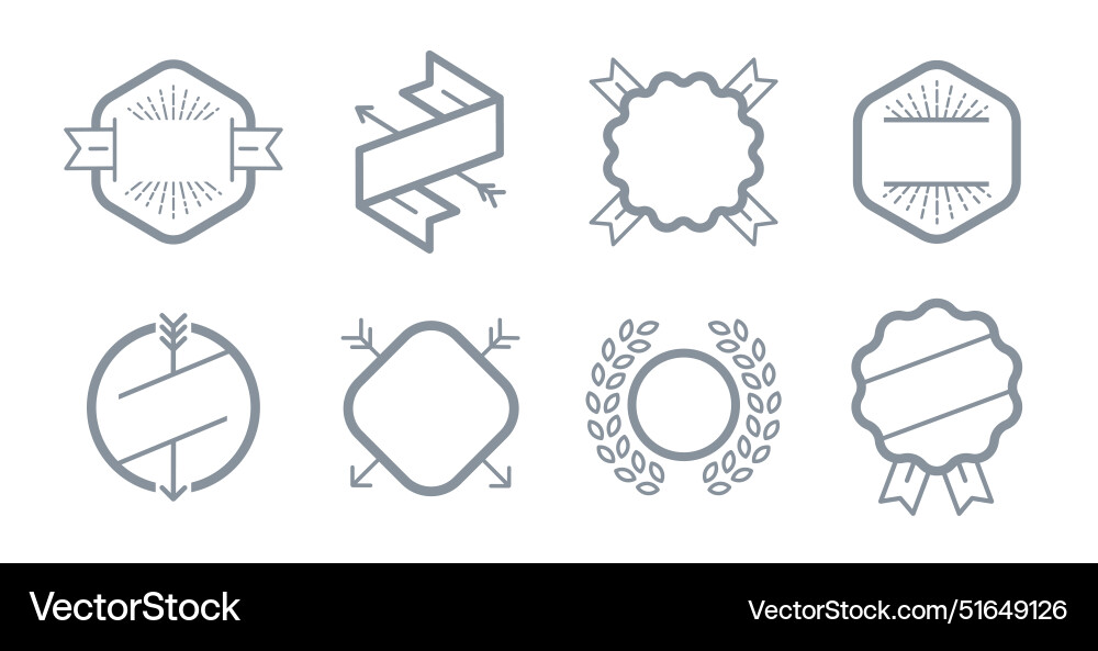 Set of badges and emblems Royalty Free Vector Image