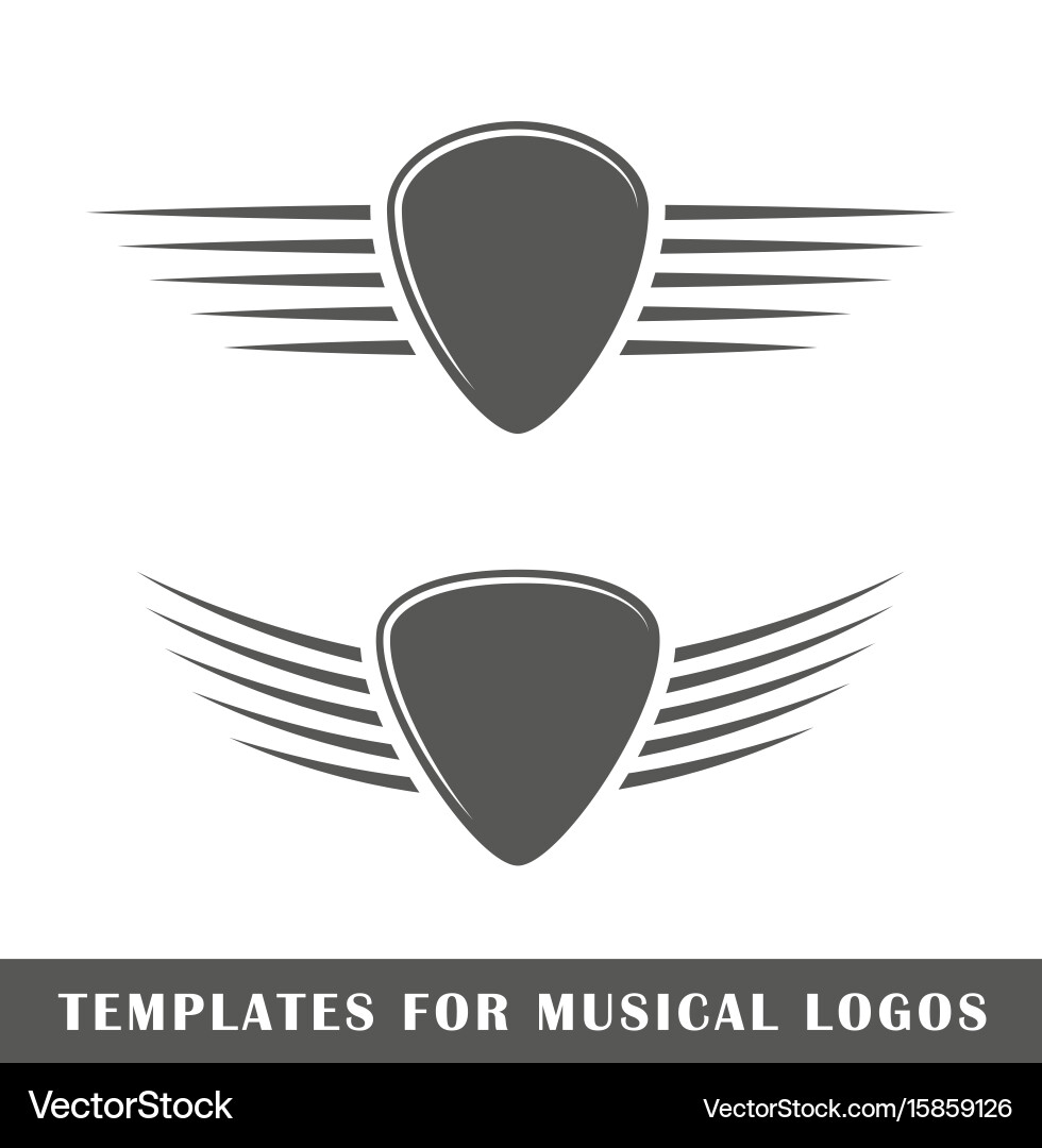 Templates for music labels Royalty Free Vector Image
