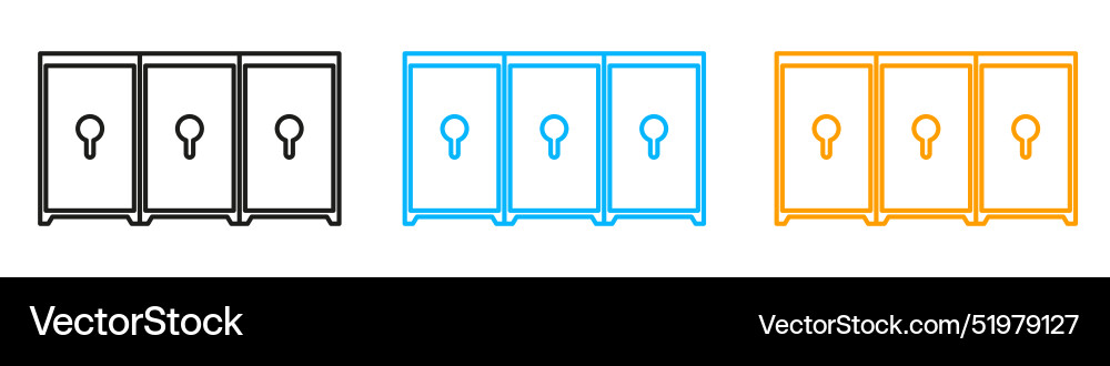 Banking locker icon depicting financial security Vector Image
