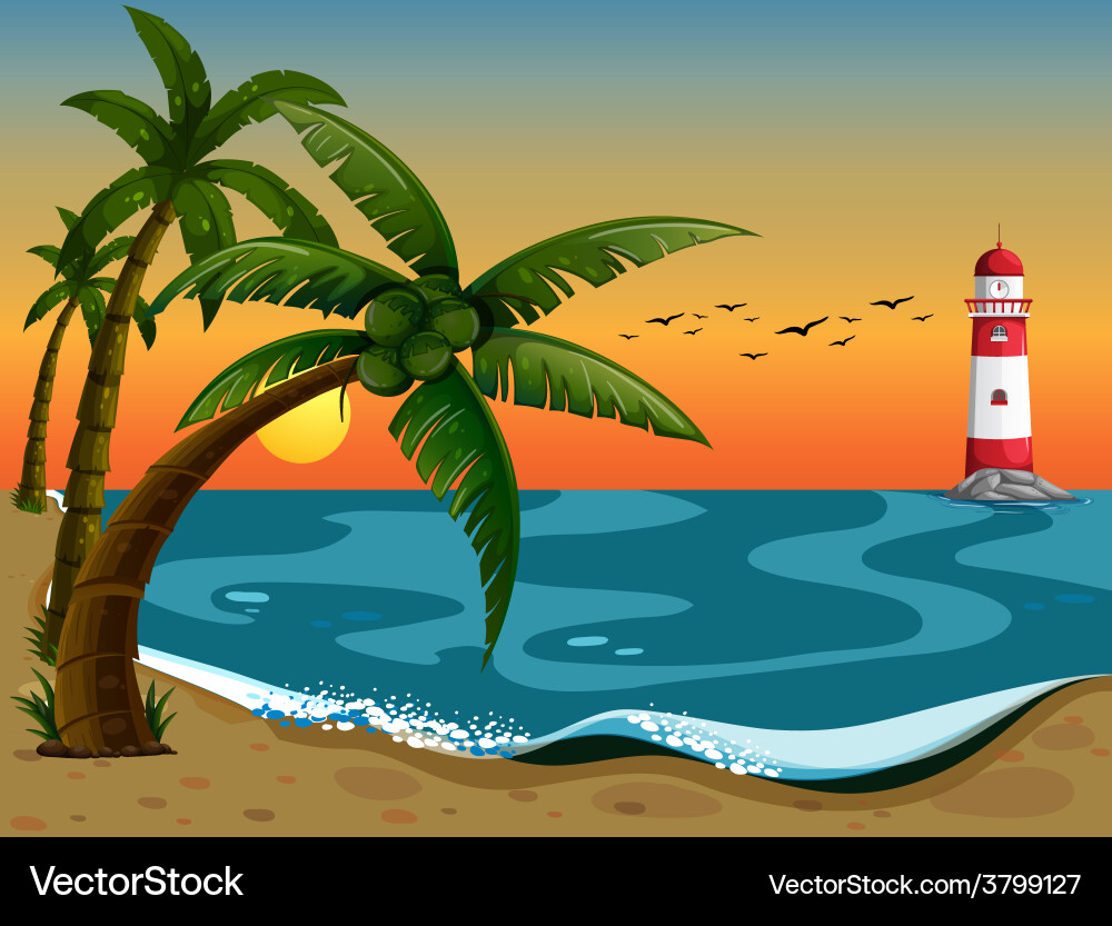 Beach Royalty Free Vector Image - VectorStock