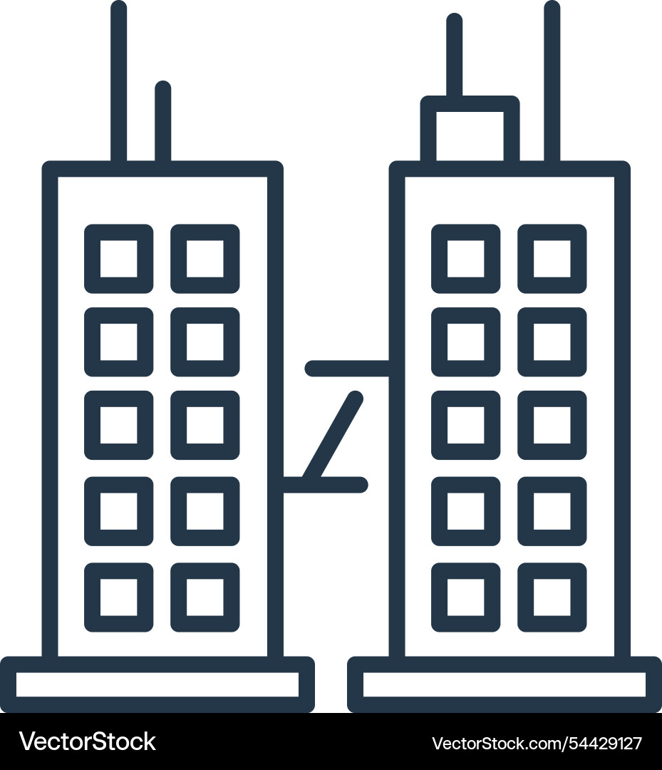 Commercial building urban infrastructure Vector Image