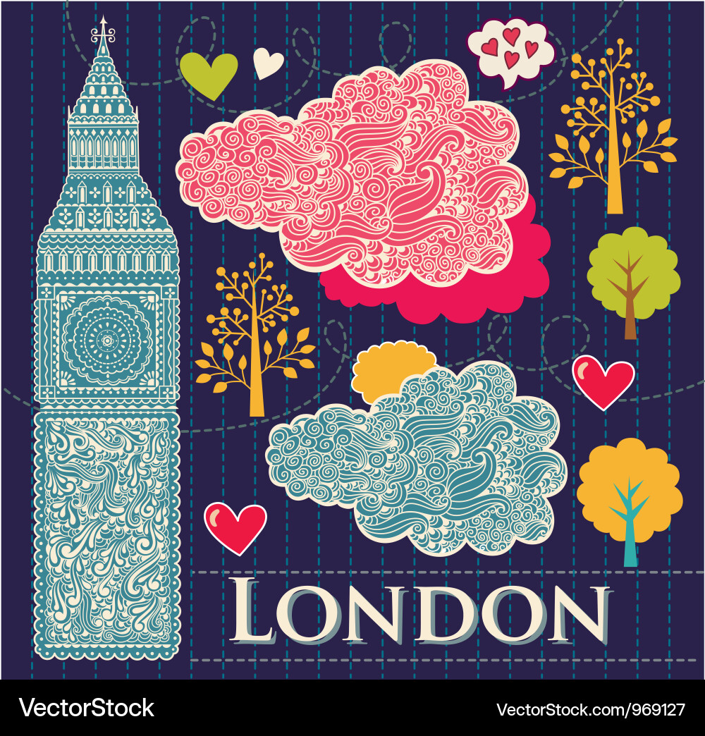 London background Royalty Free Vector Image - VectorStock
