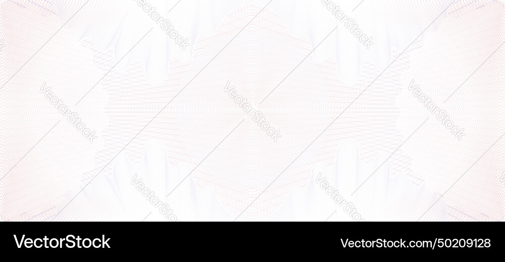 Cheque guilloche watermark pattern background Vector Image
