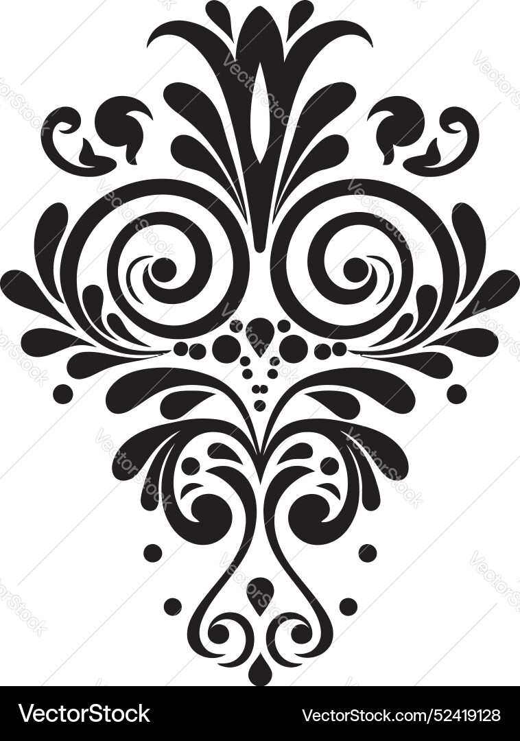 Exquisite patterns decorative icon design elegant Vector Image