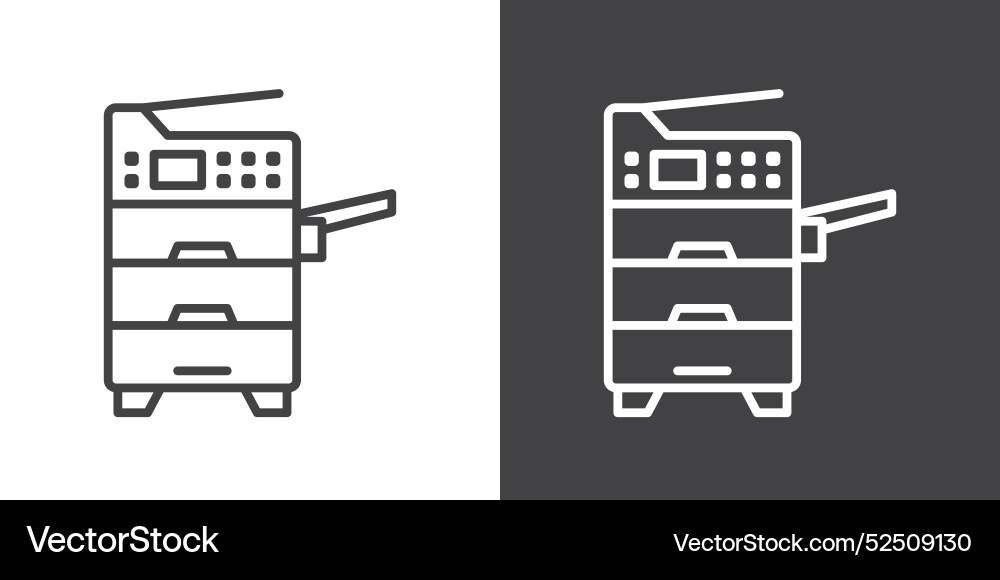 Copy machine icon Royalty Free Vector Image - VectorStock