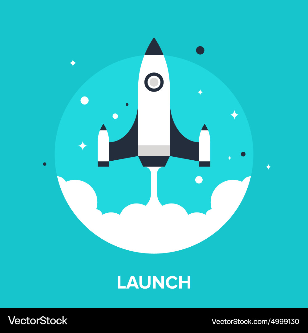 Launch Royalty Free Vector Image - VectorStock
