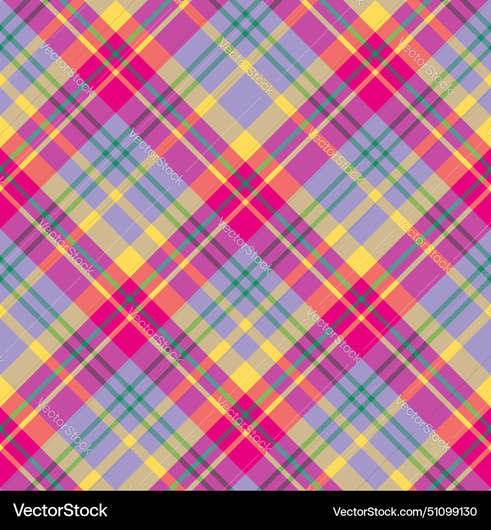 Seamless pattern in fantastic violet pink yellow Vector Image