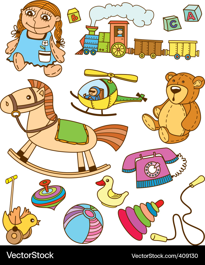 Toys Royalty Free Vector Image - VectorStock