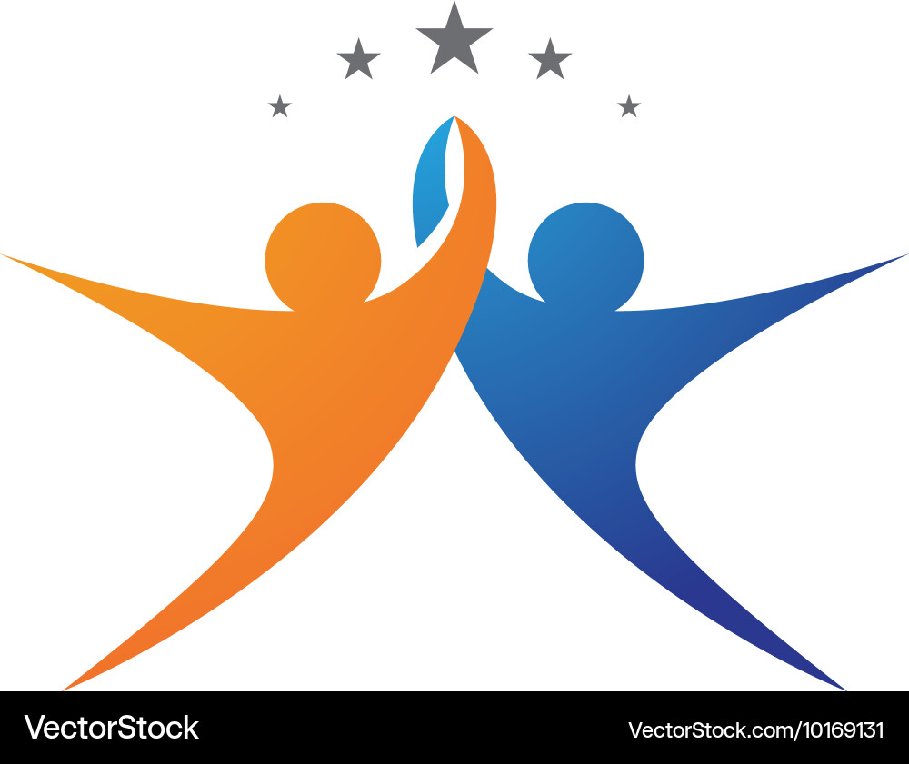 Community care logo Royalty Free Vector Image - VectorStock