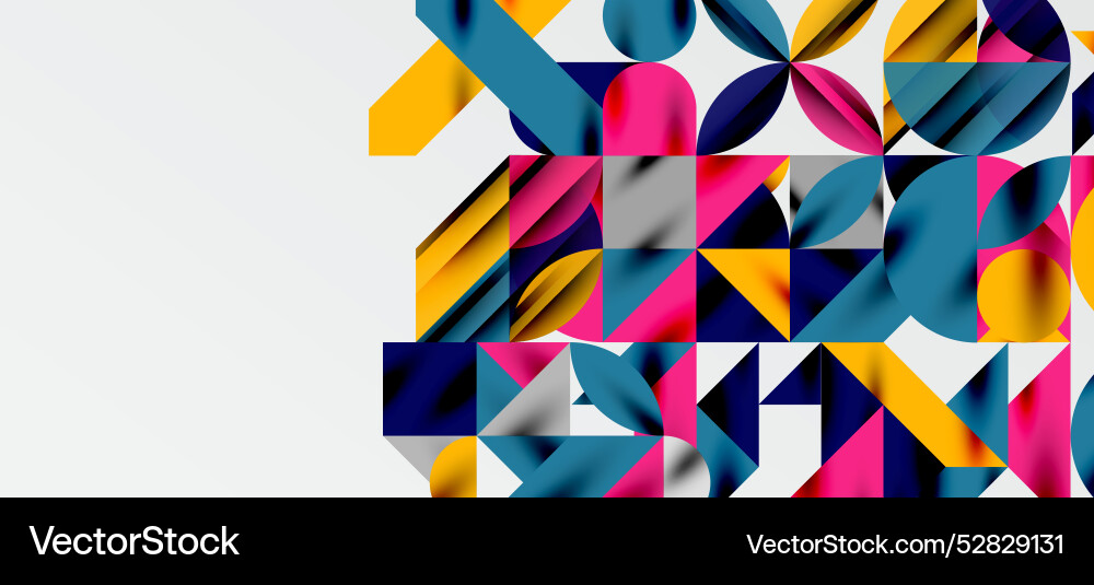 Geometric neo patterns abstract background Vector Image