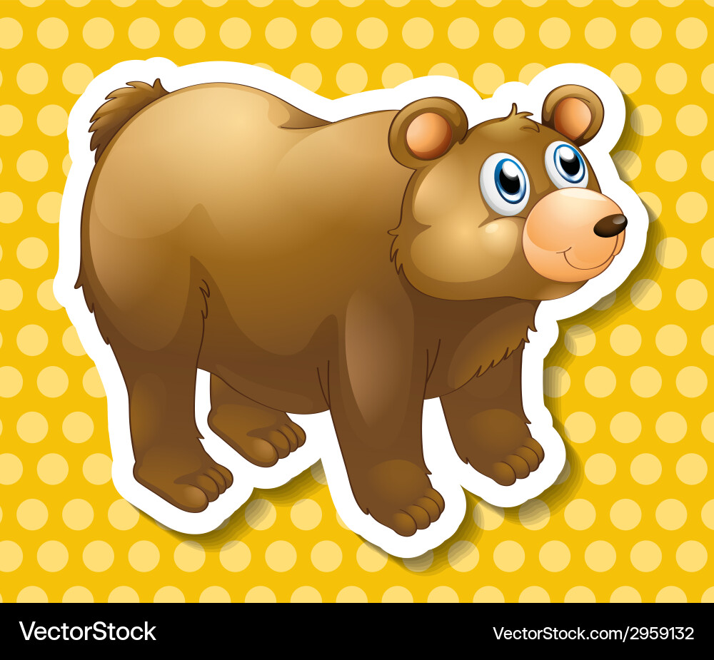 Bear Royalty Free Vector Image - VectorStock