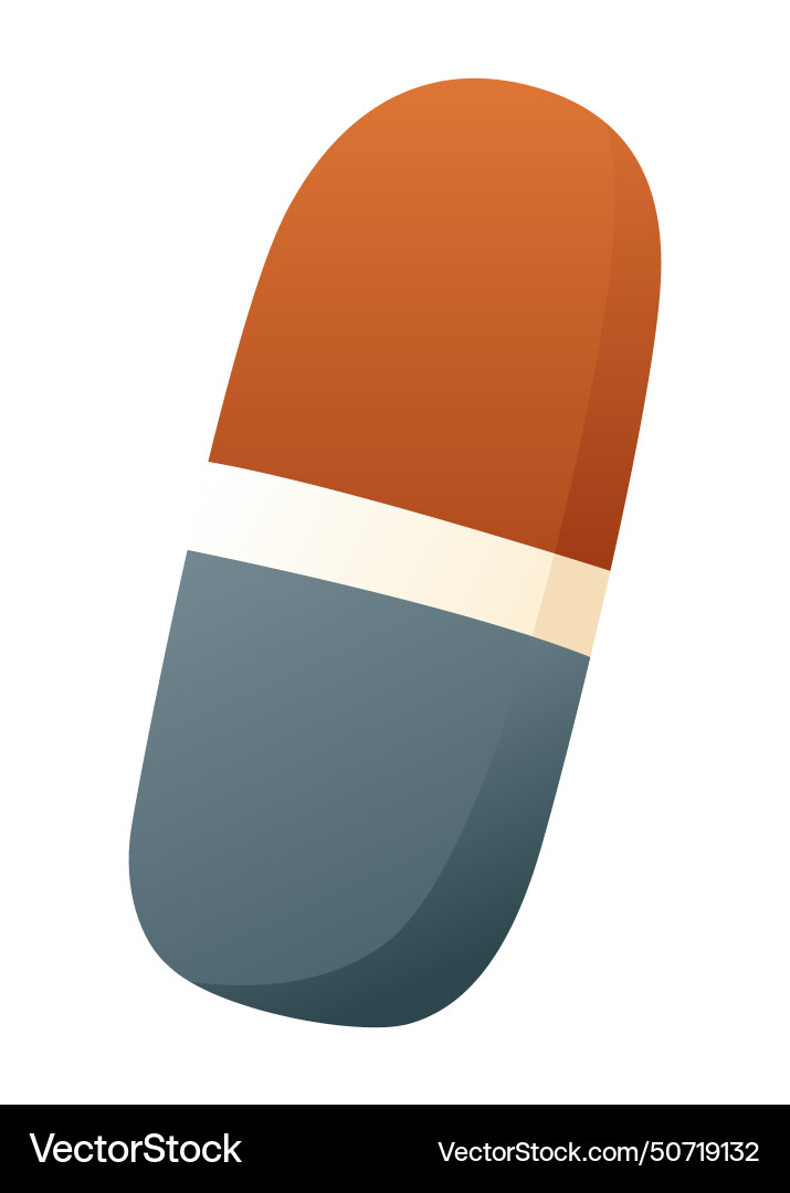 Blue and orange rubber pencil eraser icon Vector Image