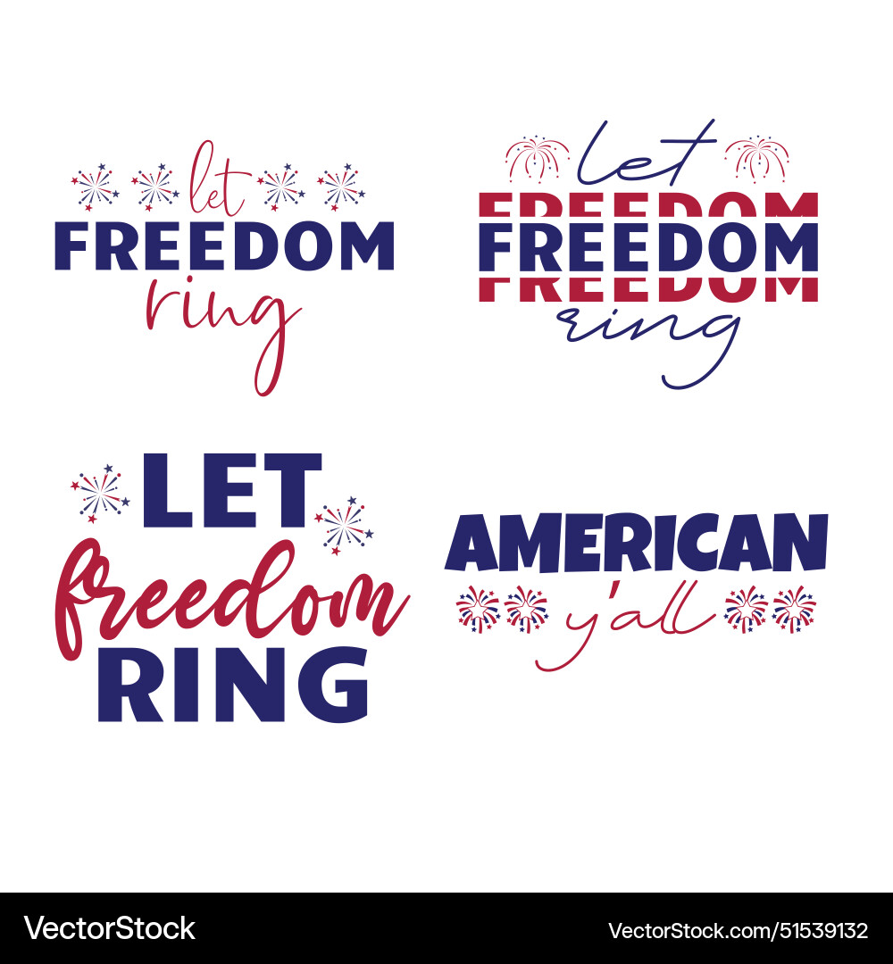 Let freedom ring svg design Royalty Free Vector Image