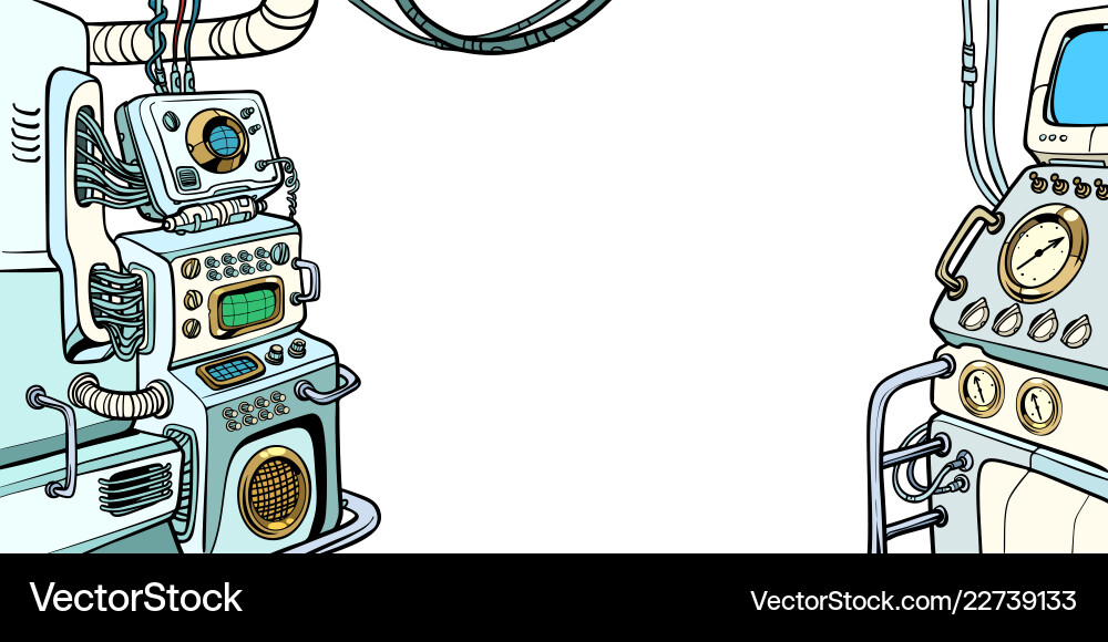 Details of the spacecraft Royalty Free Vector Image