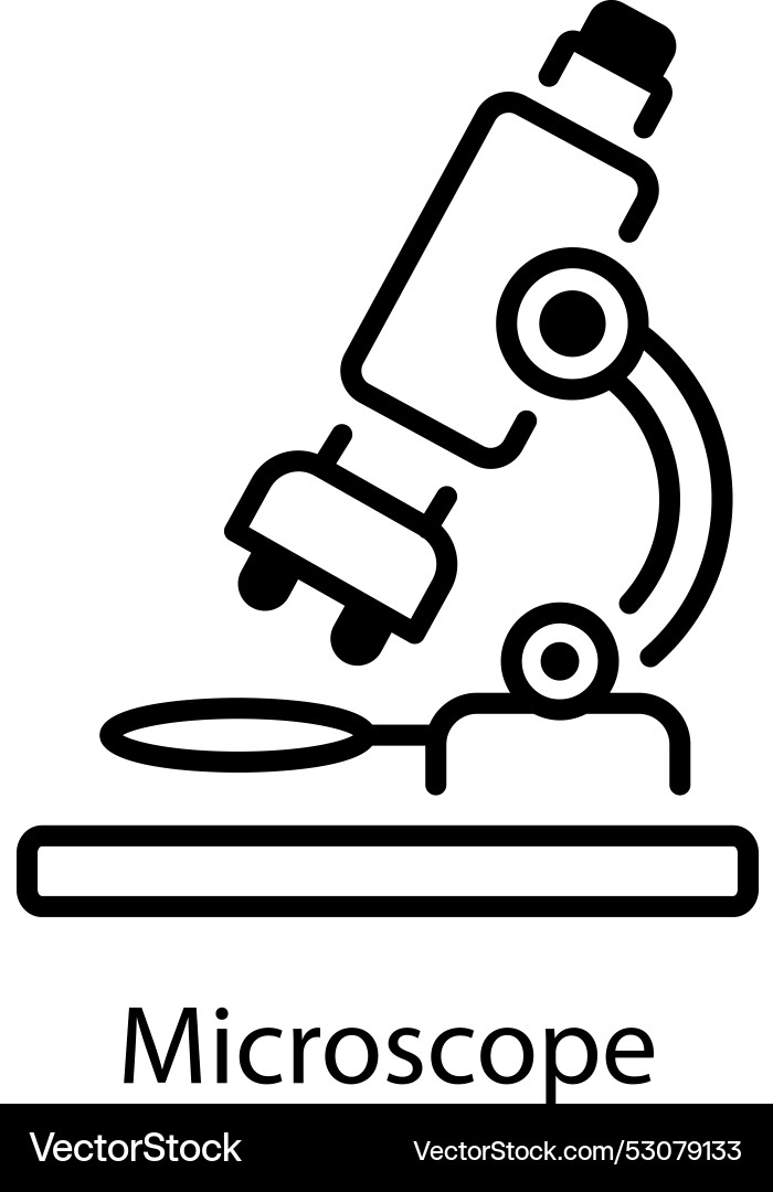 Microscope Royalty Free Vector Image - VectorStock
