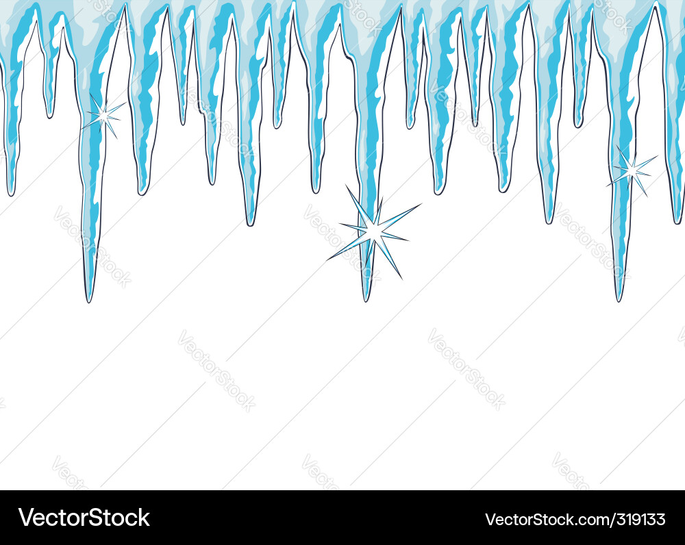 Shiny icicles Royalty Free Vector Image - VectorStock