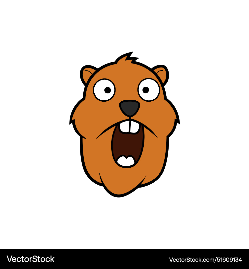 Beaver screams icon Royalty Free Vector Image - VectorStock