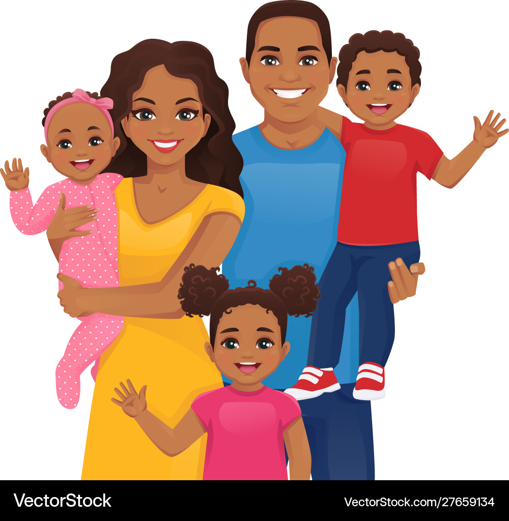 Big family portrait Royalty Free Vector Image - VectorStock