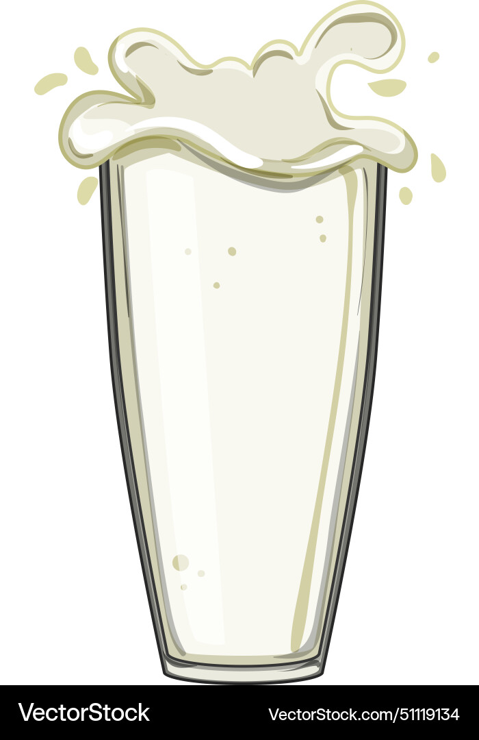 Container milk cup cartoon Royalty Free Vector Image