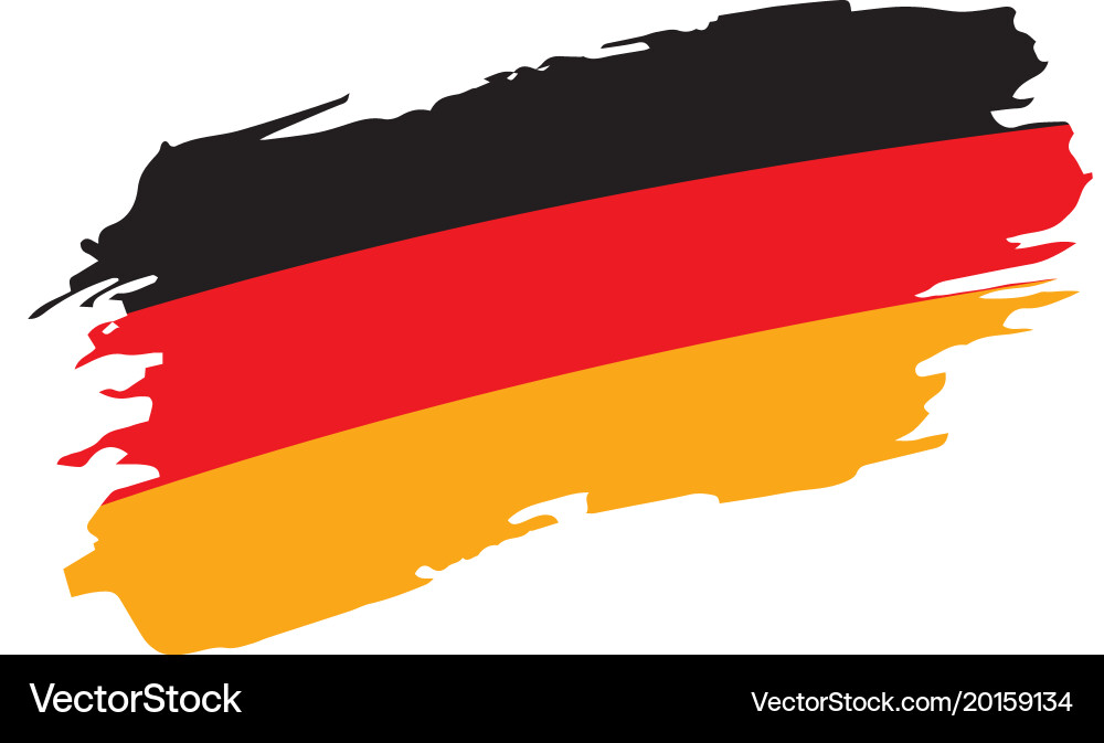 Germany flag Royalty Free Vector Image - VectorStock