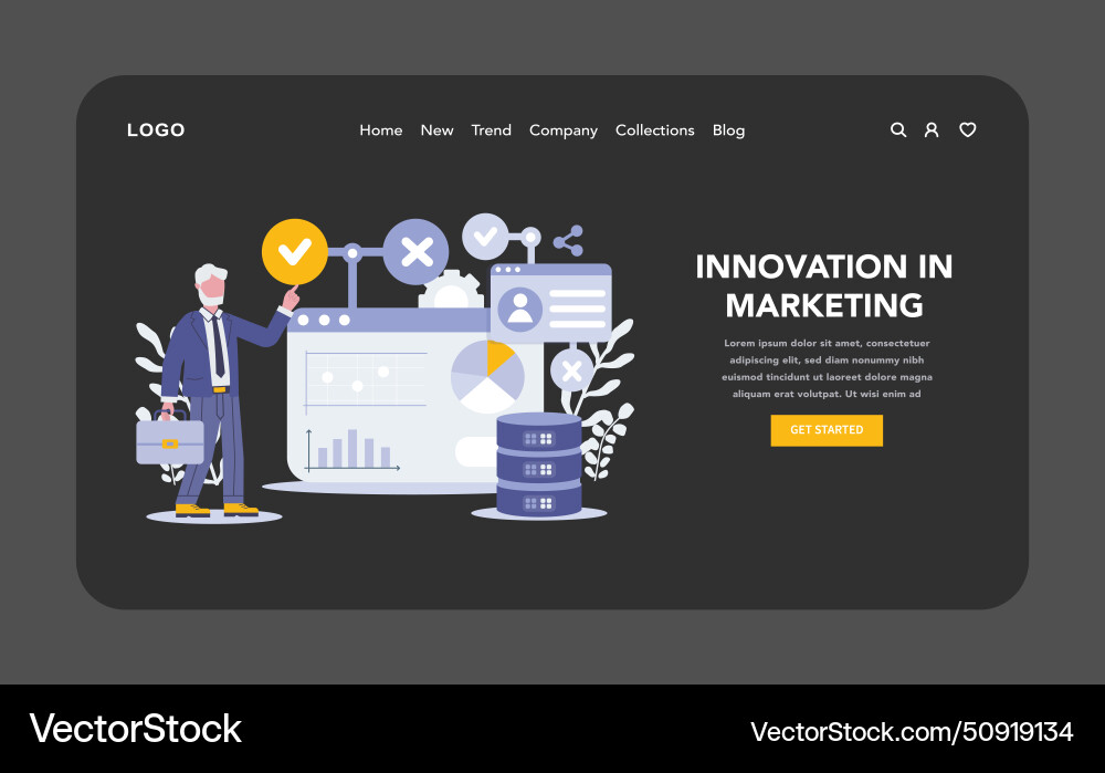 Innovation in marketing concept Royalty Free Vector Image