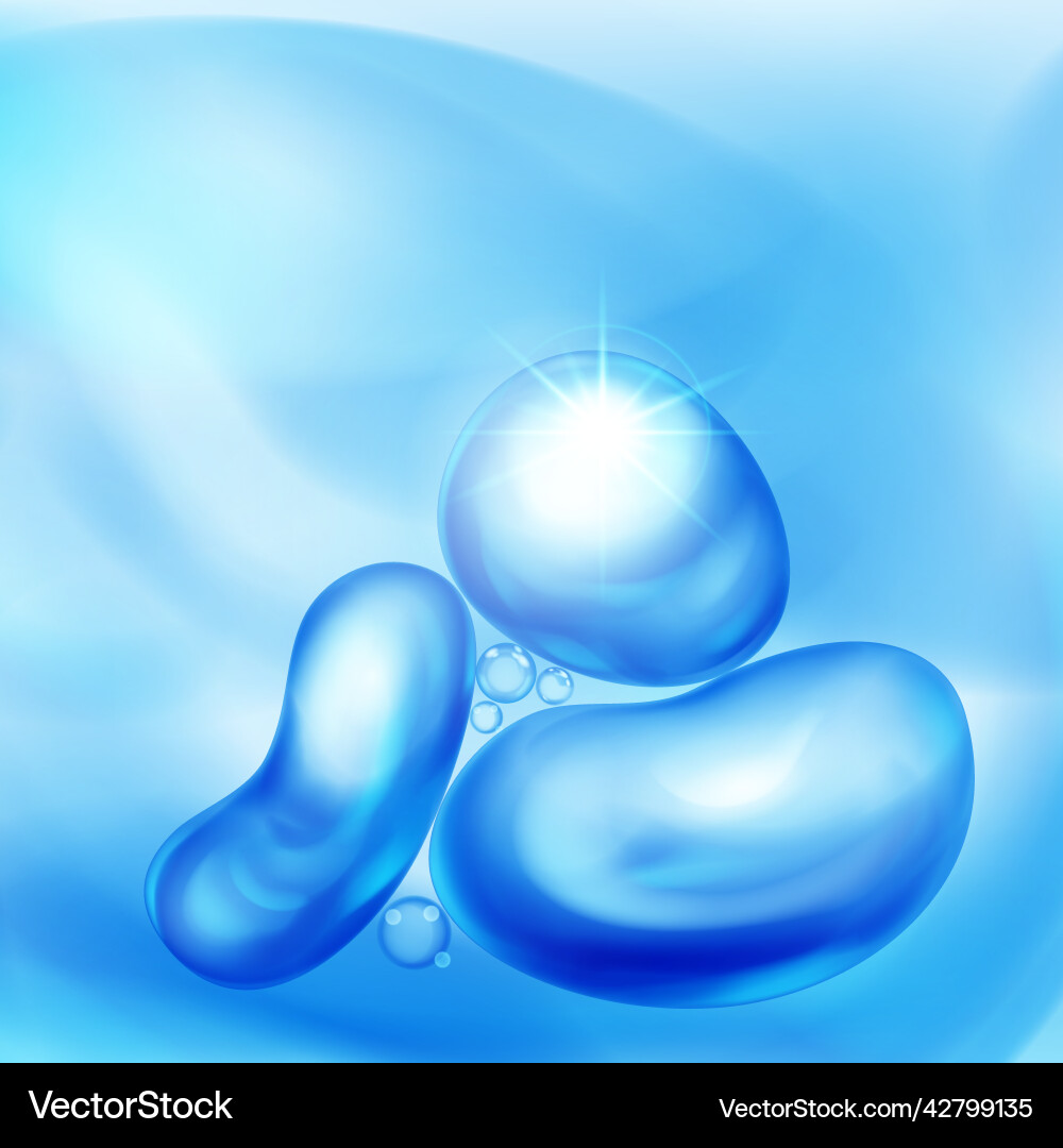 Air bubbles in water Royalty Free Vector Image