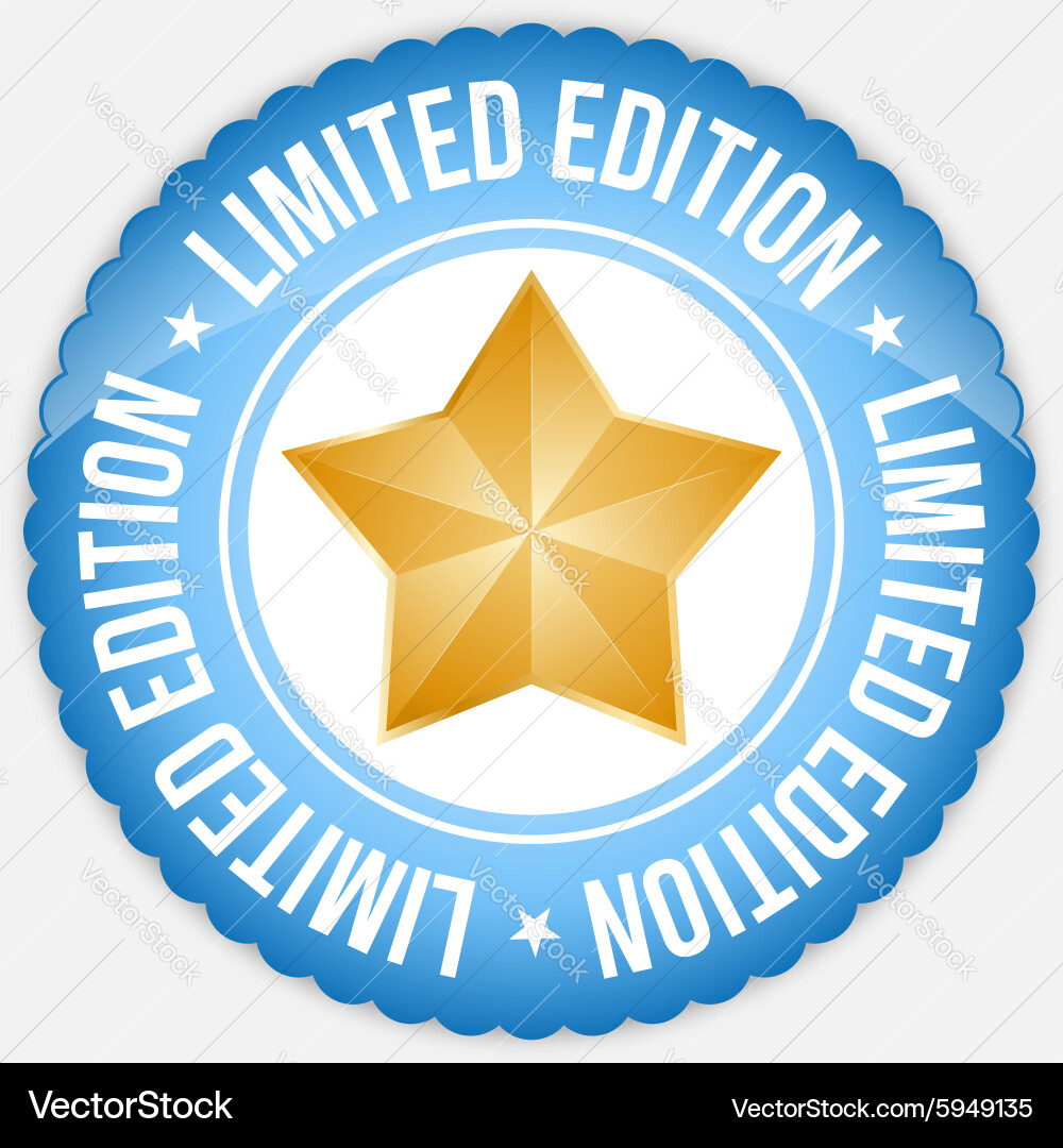 Limited edition label Royalty Free Vector Image
