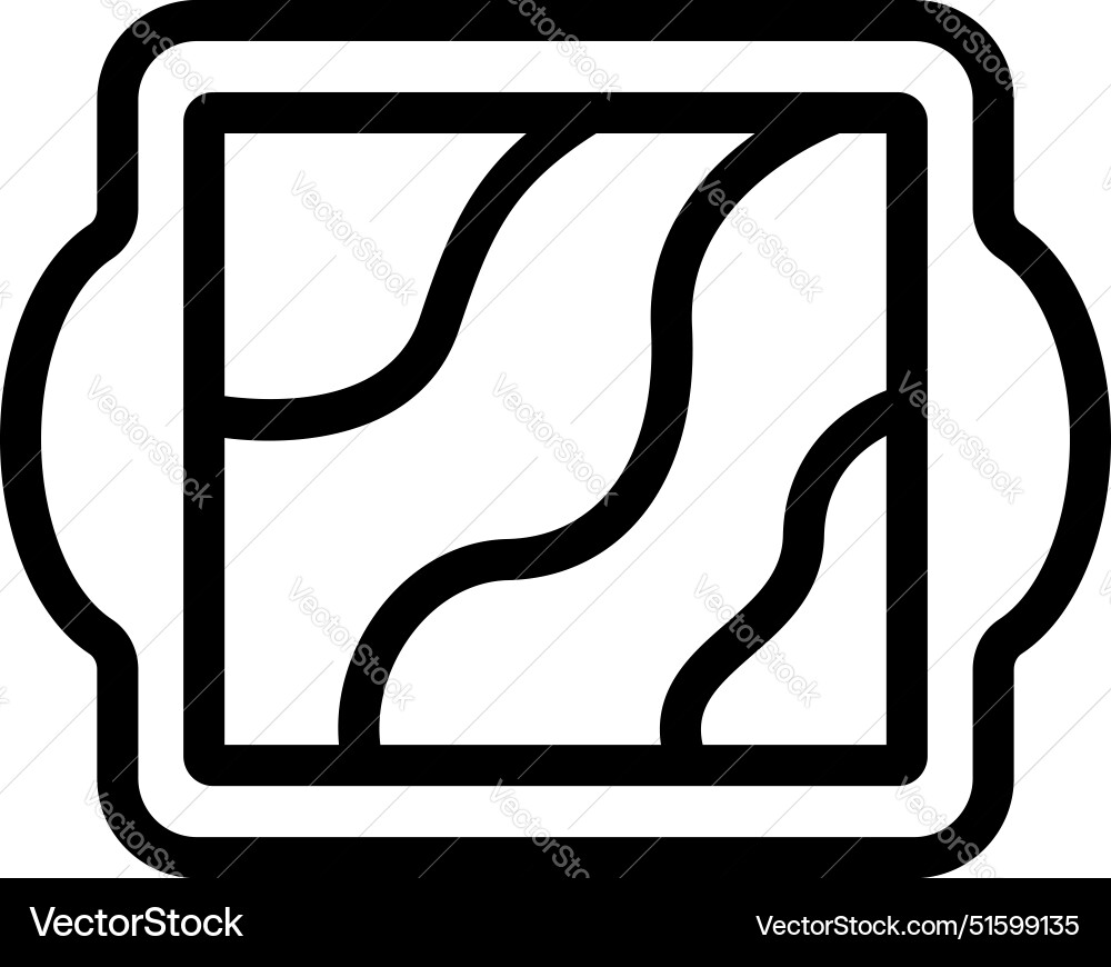 Rectangular baking dish with handles for cooking Vector Image