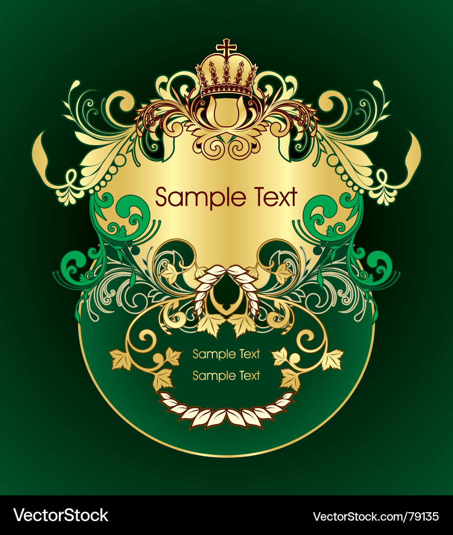 Royal shield Royalty Free Vector Image - VectorStock