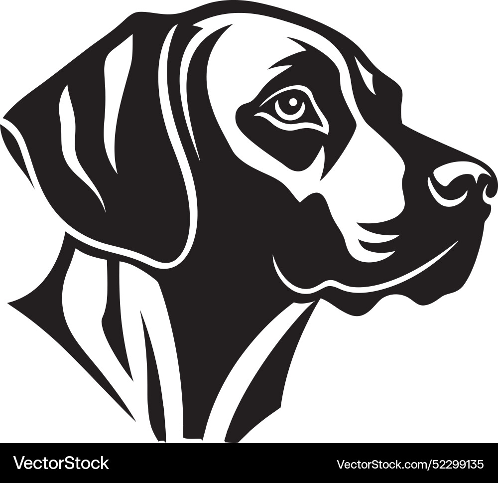 Shadowy pooch pose portraitjet black joy dog illus