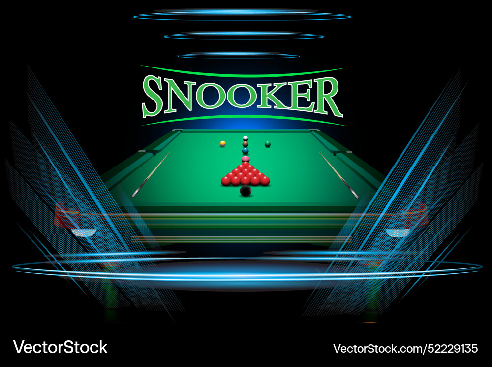 Snooker sport design Royalty Free Vector Image