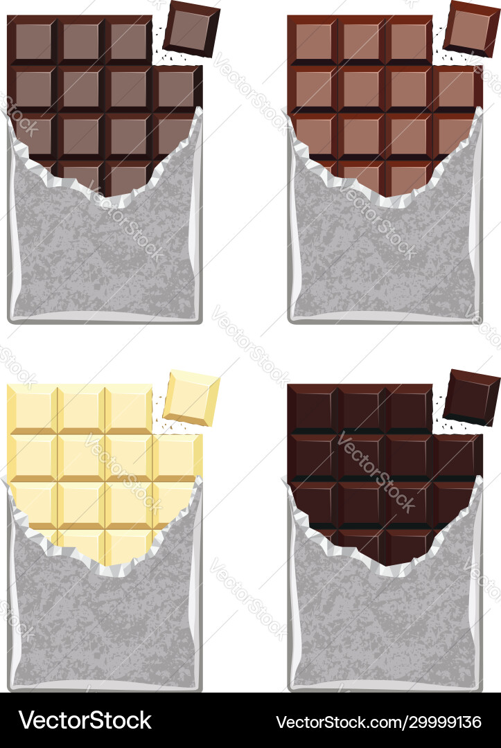 Collection chocolate Royalty Free Vector Image