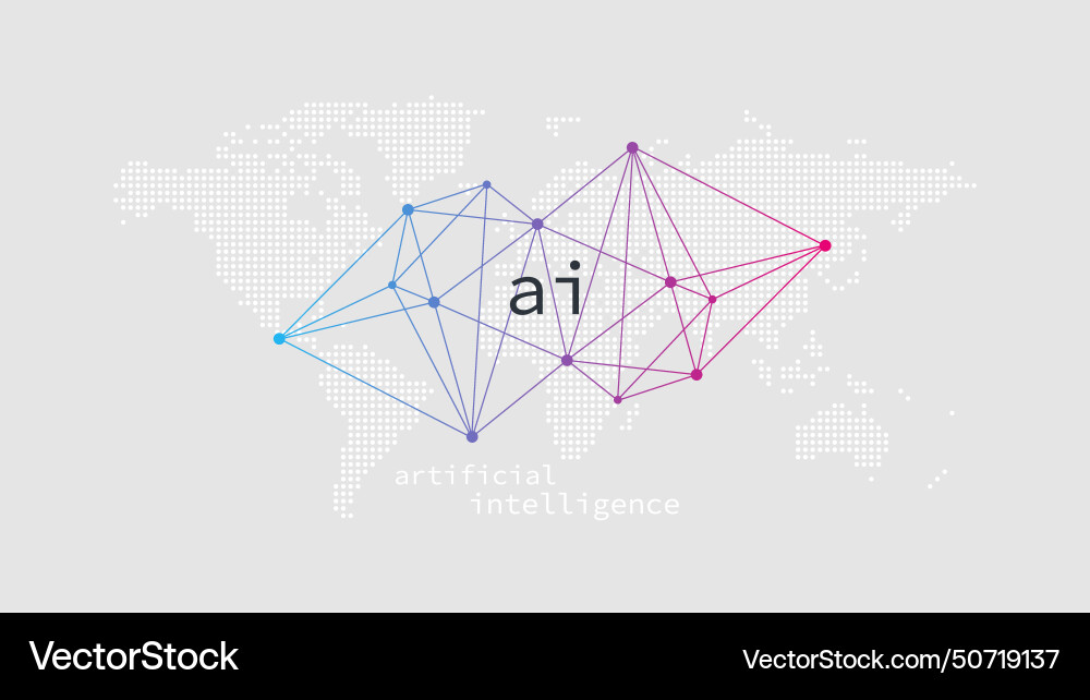 Artificial intelligence ai deep learning Vector Image