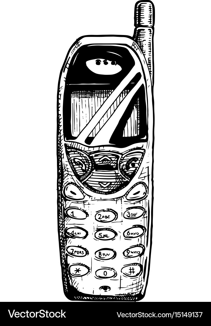 Bar phone Royalty Free Vector Image - VectorStock