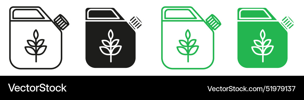 Biofuel icon mark in filled style Royalty Free Vector Image