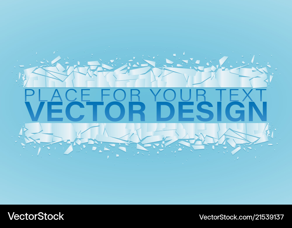 Crystal frozen structure Royalty Free Vector Image