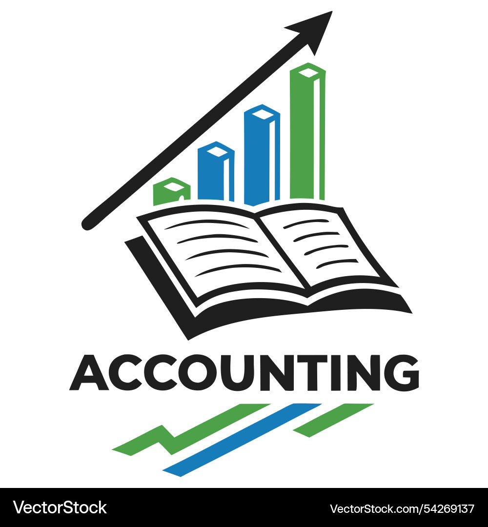 Finanzen Logo Design Lizenzfreies Vektorbild