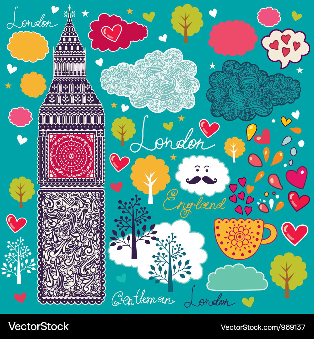 London background Royalty Free Vector Image - VectorStock