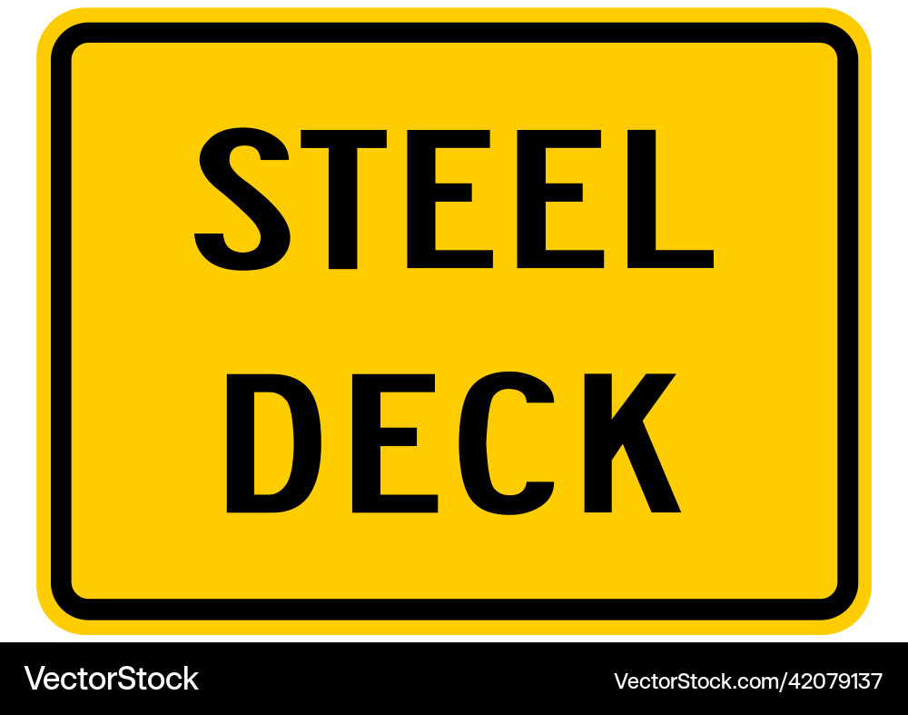 Steel deck Royalty Free Vector Image - VectorStock